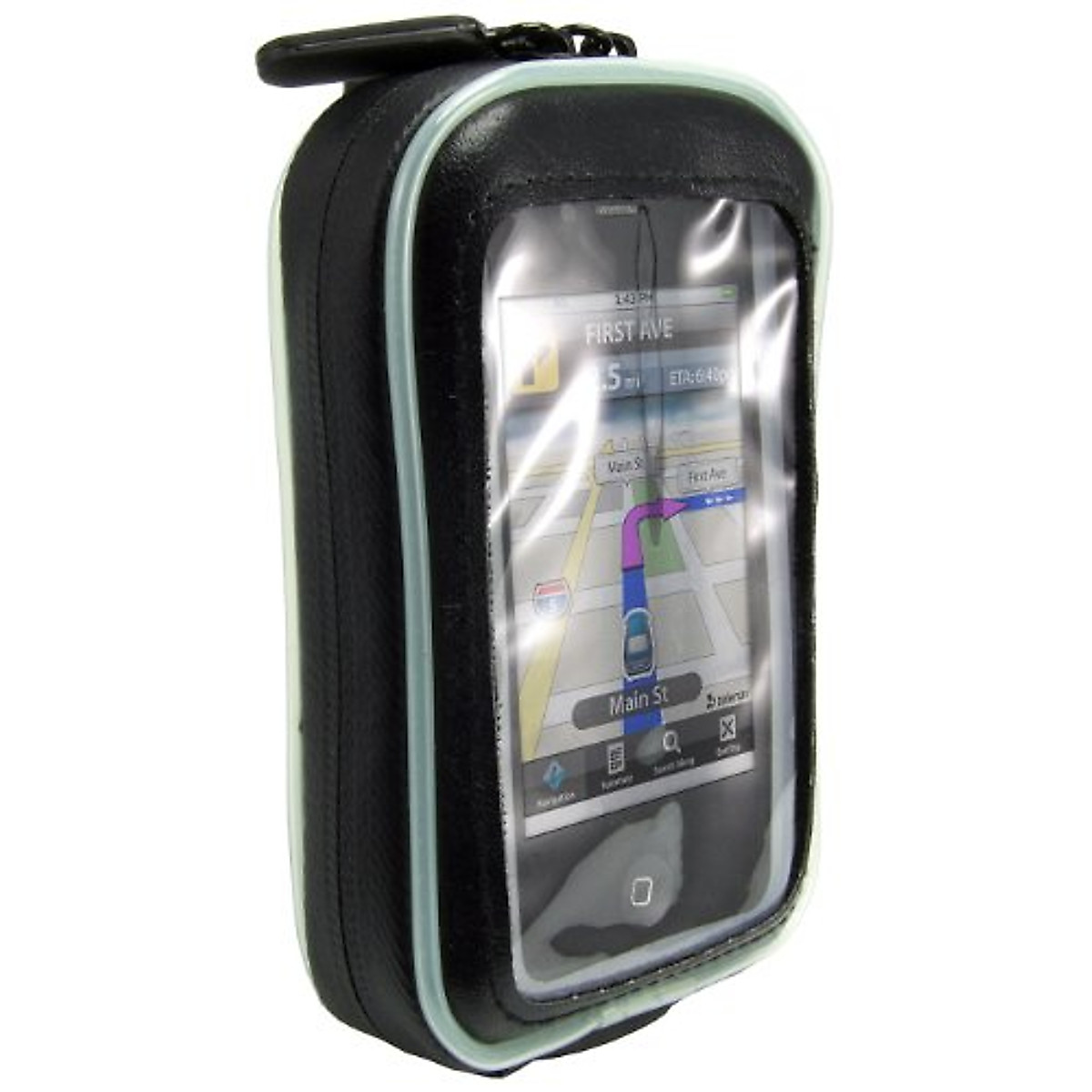 ChargerCity Sirius XM Satellite Radio Motorcycle Mount w/Water Resistant Case and Handle Bar Mount (fit bar up to 1.35 inches)