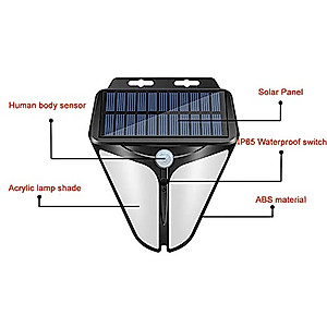 Aolyty Solar Strobe Warning Lights with 90DB Alarm Outdoor 2Pack, 4 Working Modes Solar Power Motion Sensor Alarm Light Waterproof Security Siren Light for Fence Pasture Home Farm Barn Villa Yard