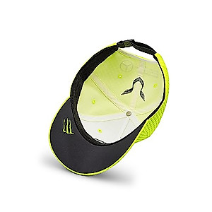 Mercedes AMG Petronas Formula One Team - 2023 Lewis Hamilton Driver Hat - Neon Yellow - Unisex - Size: One Size