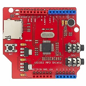 HIFASI VS1053 VS1053B Stereo Audio MP3 Player Shield Record Decode Development Board Module with TF Card Slot 1Pcs