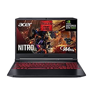 Acer Nitro5 Gaming Laptop, 15.6" FHD IPS 144Hz, 11th Gen Intel i5-11400H, NVIDIA GeForce GTX 1650, Wi-fi 6, Type-C, Thunderbolt 4, Backlit Keyboard, Win 11 Home, w/HDMI Cable (16GB RAM|1TB PCIe SSD)