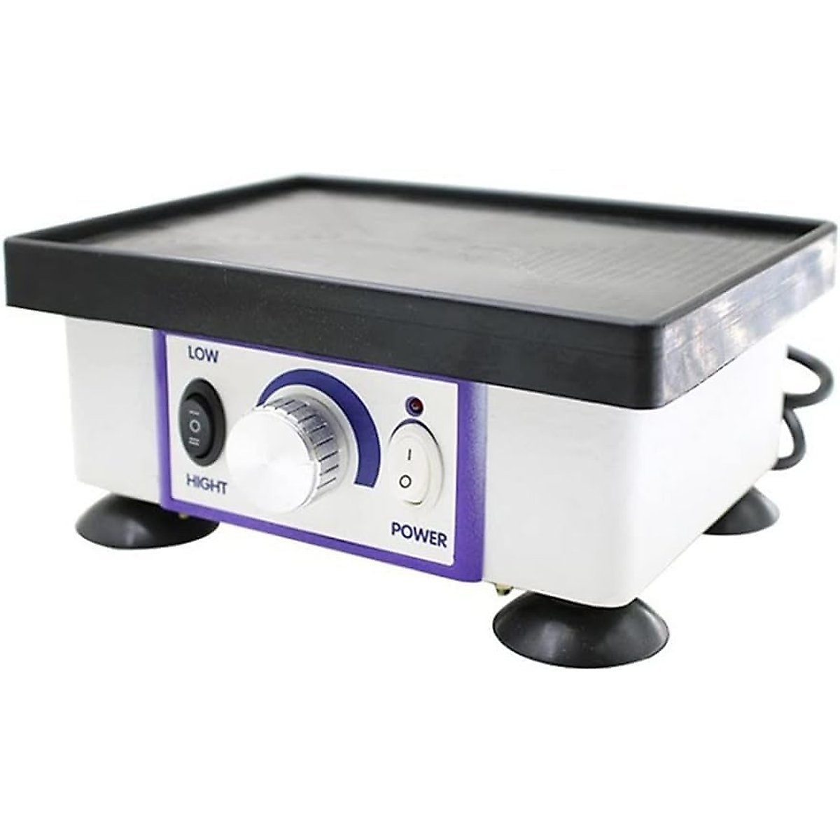 VIBURISH Lab Small Square Quartet Vibrator - Plaster Oscillator Gypsum Mixing Machine with High/Low Control Function