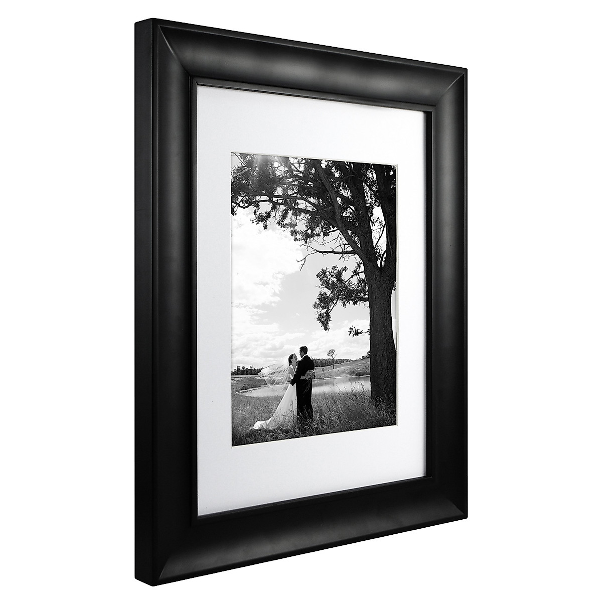 MCS Archival 11x14 Inch Frame with 8x10 Inch Mat, Black (66896)