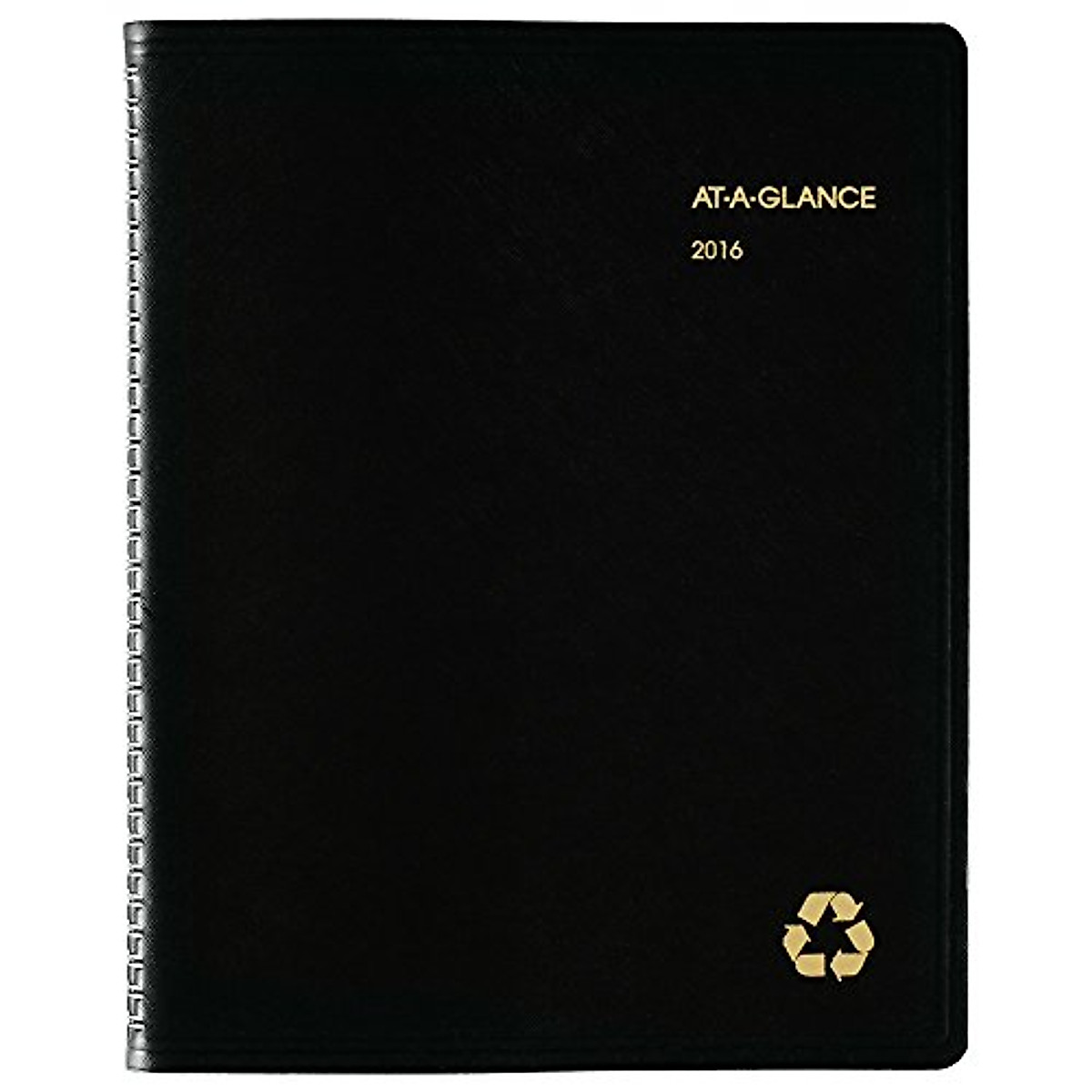 AT-A-GLANCE Weekly / Monthly Appointment Book / Planner 2016, Recycled, 8.25 x 10.88 Inches, Black (70-950G-05)