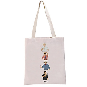 G2TUP Dinosaur Movie Inspired Gift Dinosaur Movie 1993 Movie Character Tote Bag Dinosaur Lover Handbag Jurassic Series Merch (Dinosaur Movie 1993 Movie Character TB)