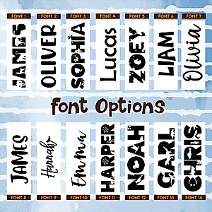 Vintage Style Kids Water Bottle, 18 Icons, 14 Fonts, 10 Colors, Custom Name Water Bottle For Kids Children Girls Boys Women, Water Bottles for School, Insulated Kids Water Bottle Multicolor