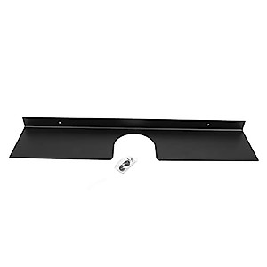 Walfront WallMounted Floating Shelf Black Rustic Metal WallMounted Rack Storage Organizer Strong Bearing Capacity for Bathroom, Rack