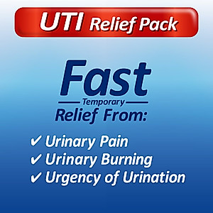 URISTAT Ultra UTI Relief Pak, UTI Treatment for Women and Men, 1 UTI Test Strip and 12 UTI Treatment Tablets, 1 Box