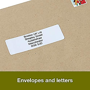 Brother DK-11209 Label Roll, Small Address Labels, Black on White, 800 Labels, 29 mm (W) x 62 mm (L), Genuine Supplies