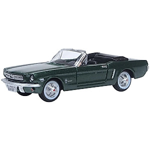 1965 Convertible Ivy Green Metallic 1/87 (HO) Scale Diecast Model Car by Oxford Diecast 87MU65006