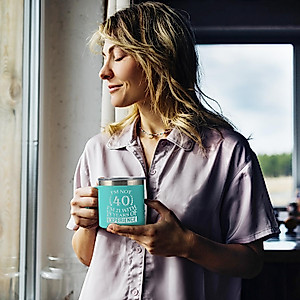 RAYKUL 40th Birthday Gifts for Women - Funny Birthday Gifts for Women 40th Coffee Mug 14 OZ, 40 Year Old Birthday Gifts Idea for Women