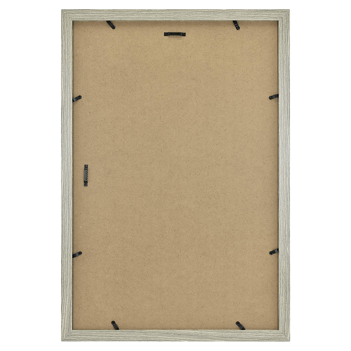 MCS Studio Gallery 16x24 Poster Frame Gray Woodgrain, Vertical & Horizontal Wall Hanging Large Picture Frame for Photos, Posters & Art Prints (2-Pack)