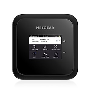 NETGEAR Nighthawk M6 5G Mobile Hotspot, 5G Router with Sim Card Slot, 5G Modem, Portable WiFi Device for Travel, Unlocked with Verizon, AT&T, and T-Mobile, WiFi 6, 2.5Gbps (MR6150)