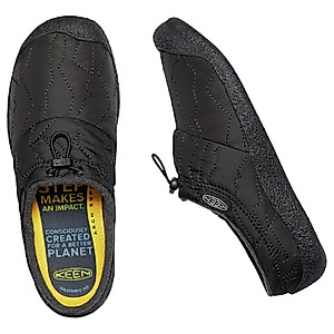 KEEN Men's Howser 3 Slide Comfy Durable Slippers, Triple Black/Black, 11.5