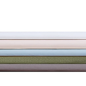 CANNON Solid Percale 200 Thread Count Duvet Sets Light Blue 100% Cotton 3-Piece King Duvet Set, Solid Color Themed, Adult Bedding, Oeko-TEX Certified