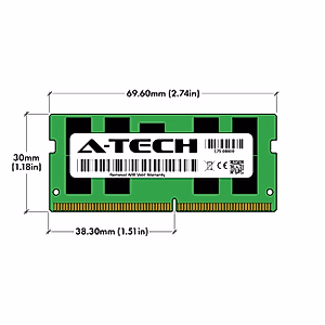 A-Tech 64GB Kit (2x32GB) RAM for Synology DiskStation DS1821+ NAS | DDR4 2666MHz PC4-21300 ECC SODIMM 2Rx8 1.2V 260-Pin Memory Upgrade