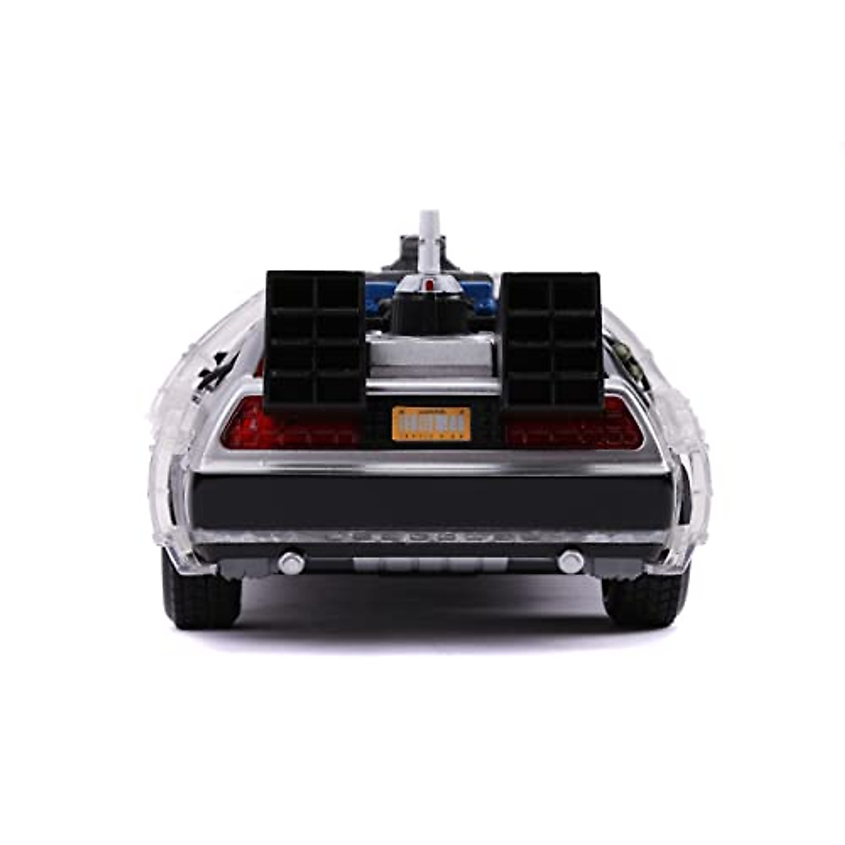 Jada 1:24 Diecast Back to The Future 2 Time Machine with Lights,Silver