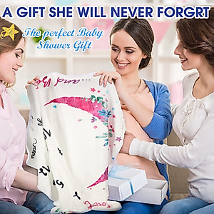 Tatuo Baby Monthly Milestone Blanket Baby Photo Blanket for Newborn Baby Shower Weekly and Monthly Blanket for Baby Pictures Includes Headband Floral Wreath and Frame 40 x 30 Inches