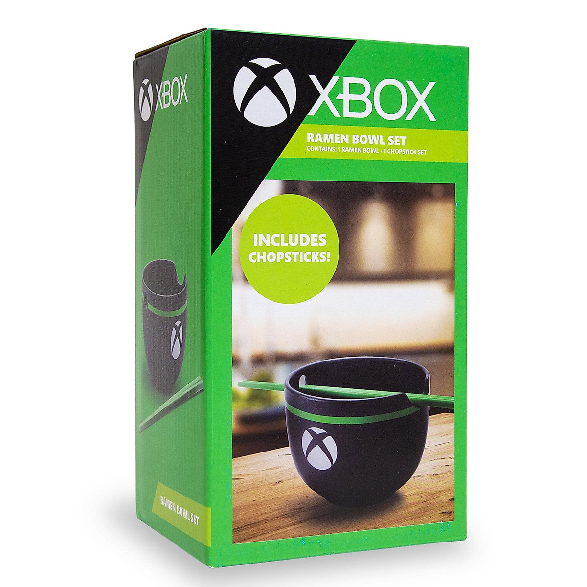 Ukonic Xbox Series X Logo 20-Ounce Ramen Bowl and Chopstick Set