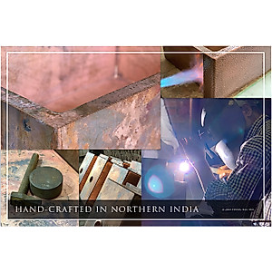 FSW1105 LUXURY 33-INCH HEAVY 12-GAUGE MEDIUM PATINA COPPER FARMHOUSE SINK, INCLUDES ACCS, FLAT FRONT