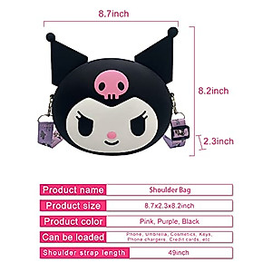 Kuromi Bag,my melody backpack,Kuromi Accessories,Cute Cartoon Character Bag, My Melody Anime Toy Bag