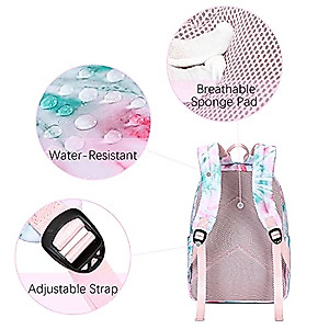 Abshoo Lightweight Tie Dye School Backpacks for Teen Girls Backpack with Lunch Bag (A Tie Dye)