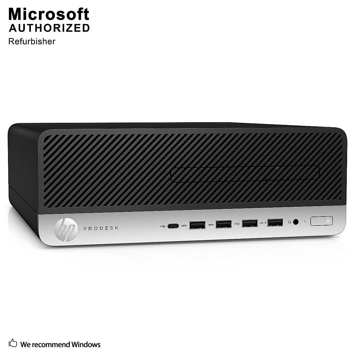 HP ProDesk 600 G3 Small Form Factor PC, Intel Core Quad i5 6500 up to 3.6 GHz, 16GB DDR4, 1TB SSD, WiFi, BT 4.0, VGA, DP, Win 10 Pro 64-Multi-Language Support English/Spanish/French(Renewed)