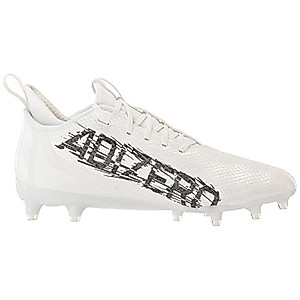 adidas Men's Adizero Scorch Football Shoe, White/Black/White, 11.5
