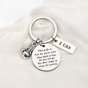 Boxing Keychain Gift Boxing Gloves Keychain Boxer Fan Gift Inspiration Gifts for Boxers Boxing Coach Take Pride in How Far You Have Come (boxing keychain)