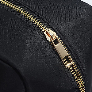 Kaymey Extral Large Cosmetic Bag Makeup Pouch Bag Case, Nylon Travel Set Women Men(Black,XL)