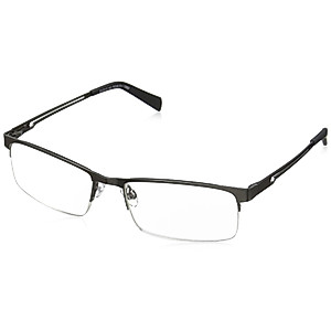 Foster Grant Lamar Reading Glasses, Gunmetal/Transparent, 59 mm