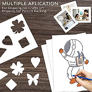 16 Pack 8x10 Picture Backing Board,JIEJIEGS Uncut White Mats Matboards for Photos, Frame, Artwork, Print,Picture,4-PLY,Acid-Free(16PCS,8X10in)