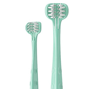 babyease 3-Sided Toothbrush, Ultra Soft All Sides Cleaning Training Tooth Brush for Baby, Toddler 1 Years and Up