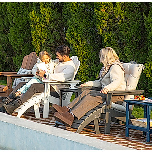 KINGYES Folding Adirondack Ottoman for Adirondack Chair, Black