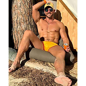 AIMPACT Mens Workout Jogging Suit Halloween Shorts Bodybuilding Shorts Yellow (AC11Yellow M)