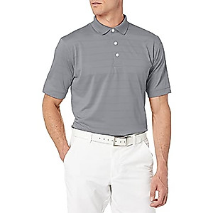 Callaway Men's Basic Short Sleeve Opti-Vent Open Mesh Polo Golf Shirt, Quiet Shade , Large