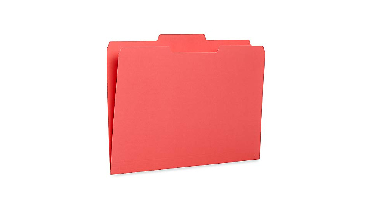 Blue Summit Gem Tone File Folders - Assorted Colors, 100 Pack