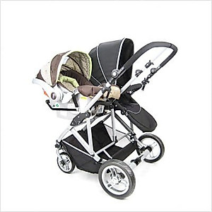 StrollAir Universal Car Seat Adapter High for My Duo Stroller, Black