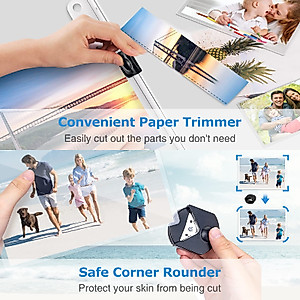 BONSEN Laminator Machine, 0-Second Fast Warm-Up and No Waiting Laminator with 50 Laminating Sheets, 4-in-1 Cold Thermal Laminator with Paper Trimmer and Corner Rounder for Home School Office Use