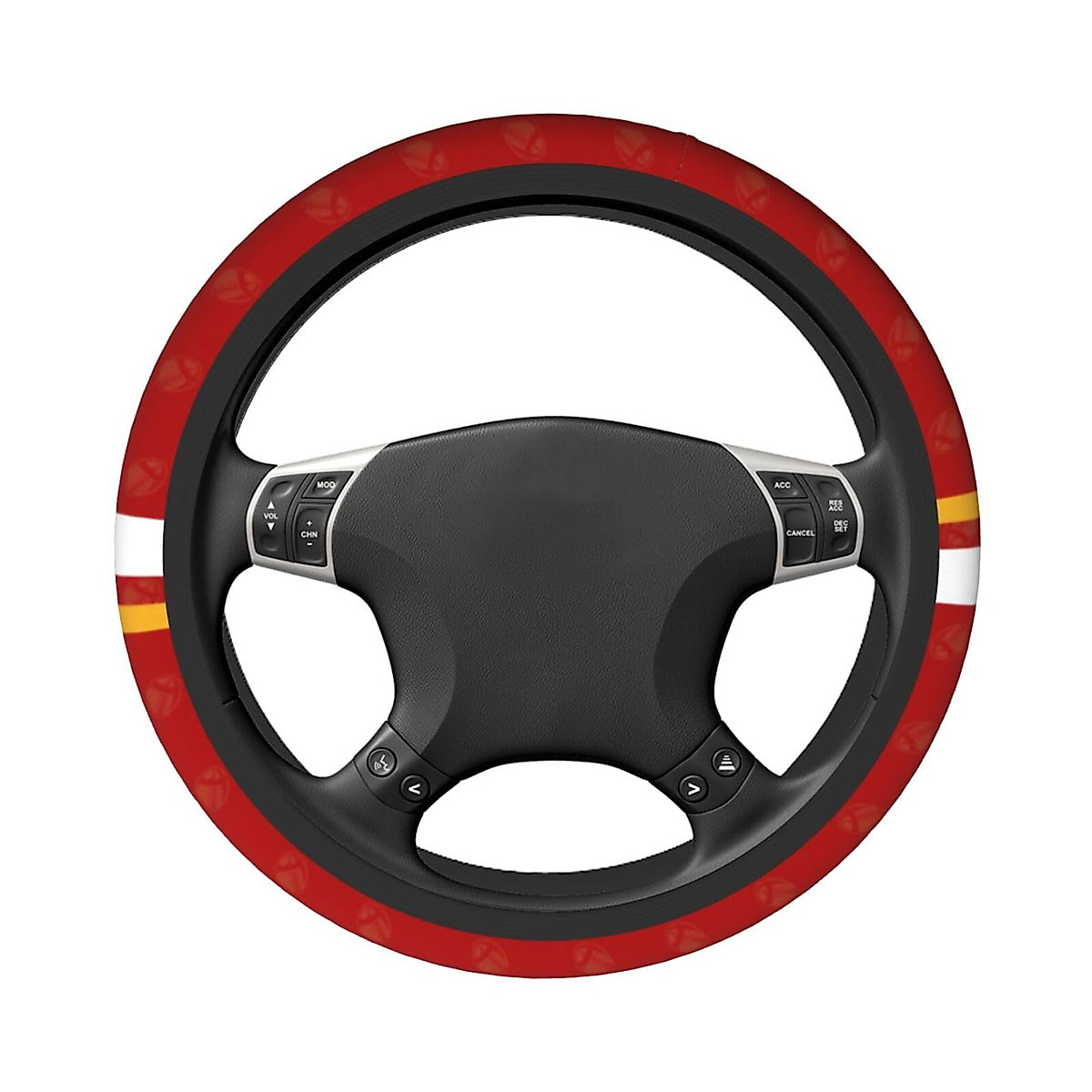 Gisvs San Francisco Custom Football Car Steering Wheel Covers,Personalized Name Number Anti Slip and Sweat Absorption Anti-Slip Car Accessories for Most Vehicle Sedan, Truck, SUV, Trailer