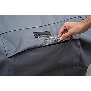 Patio King Grill Cover Replacement for Camp Chef Woodwind, SmokePro, All 24-Inch Pellet Grills - Upgraded Heavy Duty, Ultra-Durable, All-Weather Pellet Grill Cover - Charcoal Gray