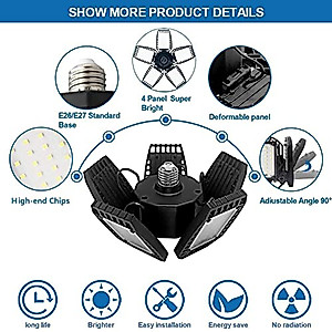 CODAFUL Motion Sensor LED Garage Light with Motion Sensor 150W 15000lm Super Bright Shop Light, Motion Activated led Store Light, Suitable for Garage, Workshop and Basement.