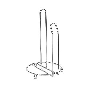 Spectrum Diversified Pantry Works Deluxe Paper Towel Holder Roll Dispenser Stand for Kitchen Countertop & Dining Room Table, Chrome