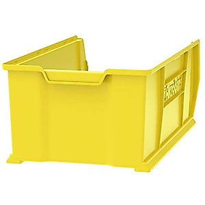 Akro-Mils 30293 Super-Size AkroBin Heavy Duty Stackable Storage Bin Plastic Container, (30-Inch L x 16-Inch W x 11-Inch H), Yellow, (1-Pack)