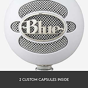 Logitech for Creators Blue Snowball iCE USB Microphone for Gaming, Streaming, Podcasting, Twitch, YouTube, Discord, Recording for PC and Mac, Plug & Play-Black