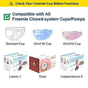 Maymom Valve Compatible with Freemie Closed System Cups, Freemie Duckbills or Freemie Valves in Freemie Liberty, 4 pc White, Not for Retired Freemie Open System Cup; Not Freemie Original Accessories