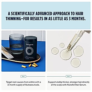 Nutrafol Men's Hair Growth Supplement & Growth Activator Duo | Clinically Proven for Visibly Thicker & Stronger Hair | Dermatologist Recommended | 1 Month Supply