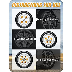 MIKKUPPA M12x1.5 Lug Nuts - Replacement for 2006-2019 Ford Fusion, 2000-2019 Ford Focus, 2001-2019 Ford Escape Aftermarket Wheel - 20pcs Chrome Closed End Lug Nuts