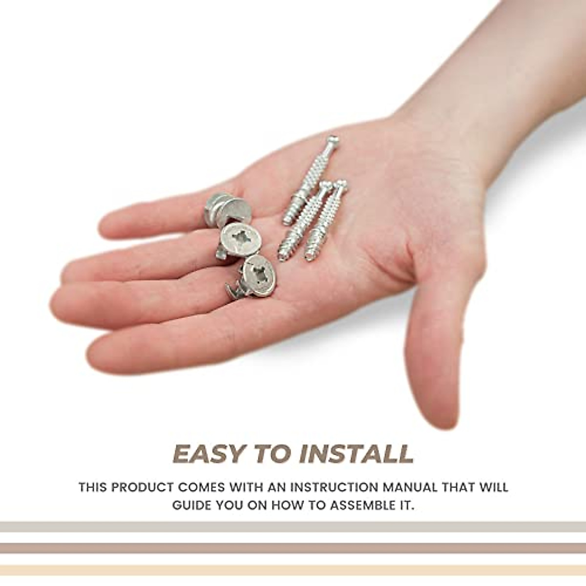 EKKIO Kitchen Trolley Cart, 25 lbs Max Load Per Basket, Utility Carts with Wheels Heavy Duty, with Lockable Casters, Easy to Assemble, Suitable for Office, Kitchen, Bedroom and Garden