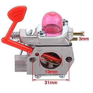 Fuel Li 545081855 Carburetor for Poulan Pro BVM200C P200C Husq GBV325 P325 Craftsman 25Cc Blower Walbro WT-875A Carb with 545116801 Air Filter Tune-Up Kit
